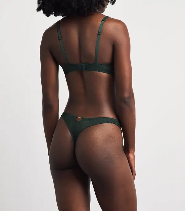 AUBADE Vibes Tanga With Delicate Embroidery And Cut-out Detail