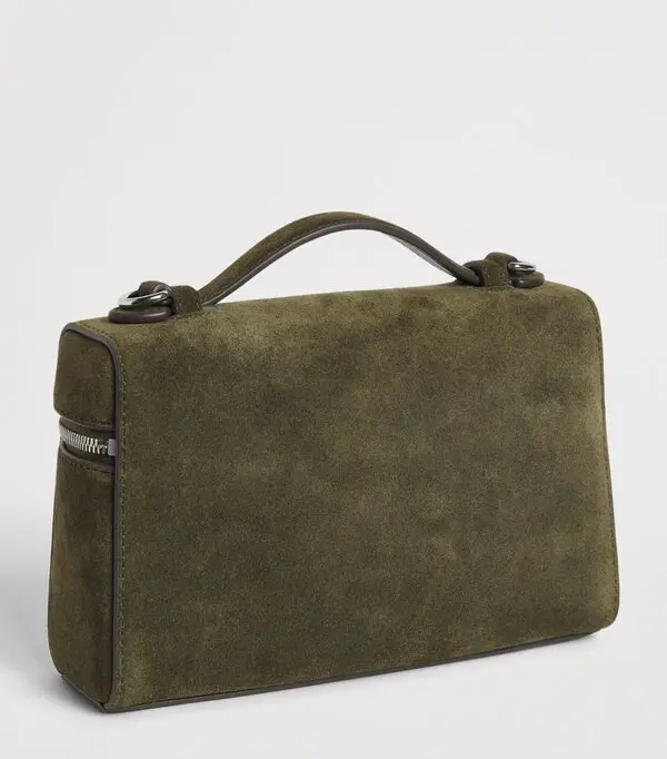 Tory Burch Suede Romy Clutch Bag