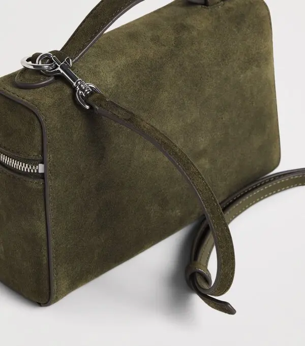 Tory Burch Suede Romy Clutch Bag - Brown