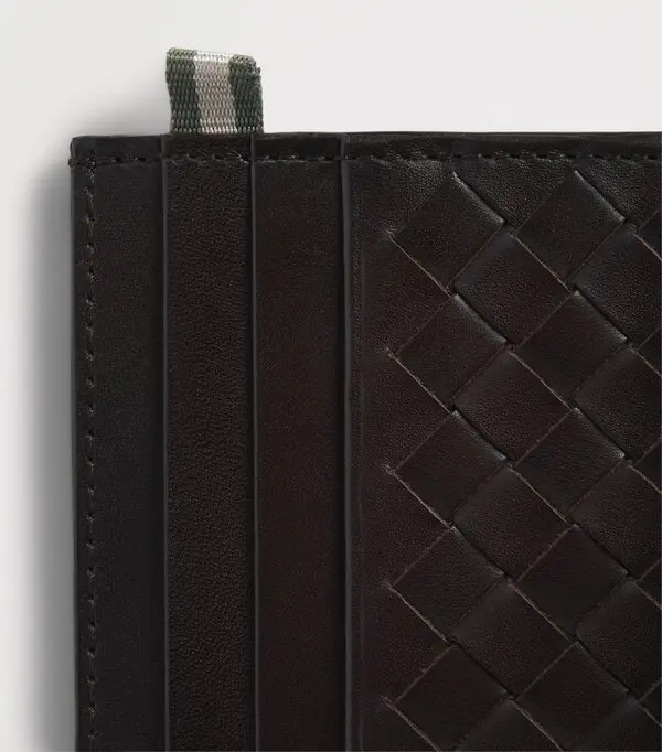 Officine Creative Leather Woven Boudin Card Holder