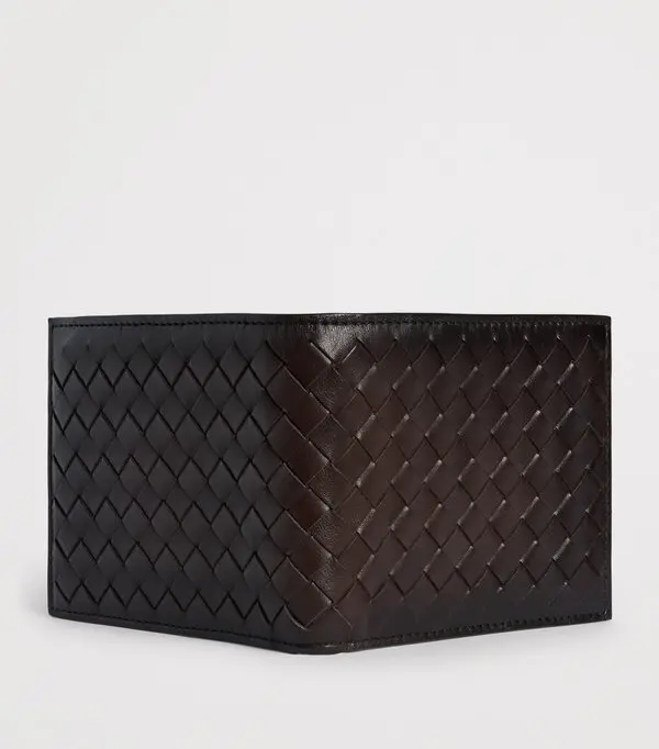 Officine Creative Leather Woven Boudin Bifold Wallet