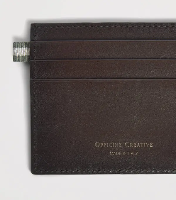 Officine Creative Leather Boudin Card Holder