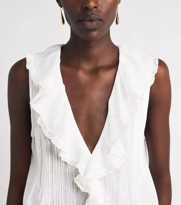 DÔEN Organic Cotton Hilda Ruffle Top