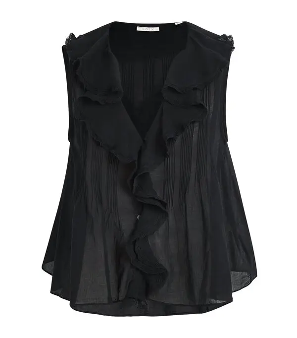 DÔEN Organic Cotton Hilda Ruffle Top