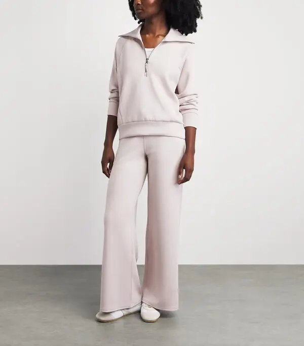 Spanx Airessentials Wide-leg Sweatpants - Grey
