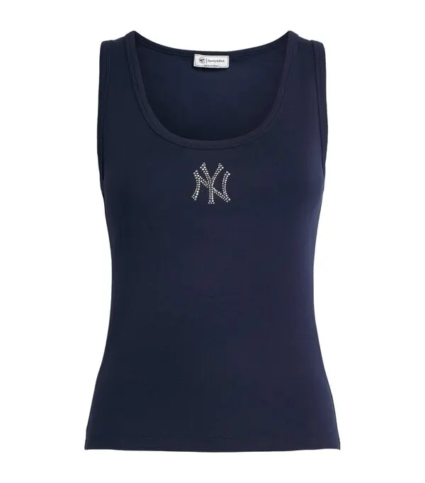 SPORTY & RICH X The New York Yankees Embellished Tank Top - Navy