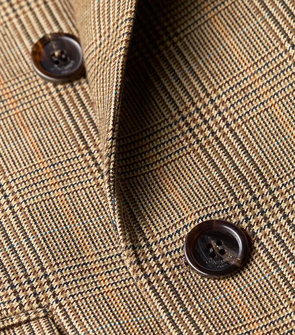 Saint Laurent Wool Check Double-breasted Blazer