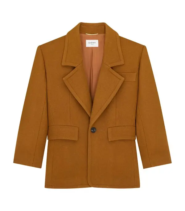 Saint Laurent Wool Single-breasted Blazer