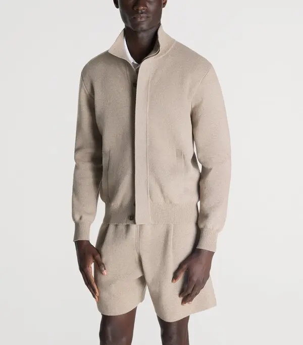 Dunhill Cotton-cashmere Athluxury Bomber Jacket