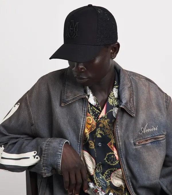 Amiri Cotton Embroidered Trucker Baseball Cap
