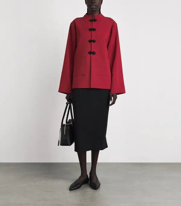 RÓHE Wool Pankou-closure Jacket