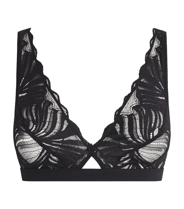 Falke Delicate Touch Triangle Bra - Black