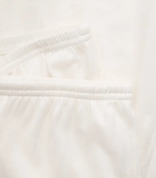 TOTEME Cotton-silk Wide-leg Trousers