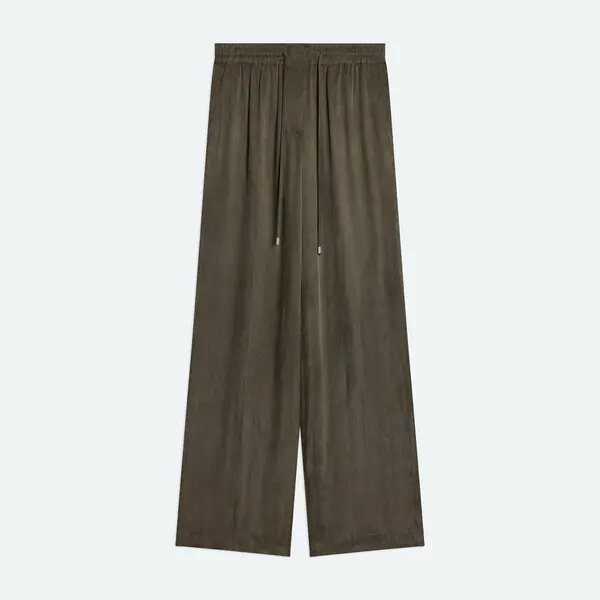 Helmut Lang Fluid Pull-on Pants - Dark Moss