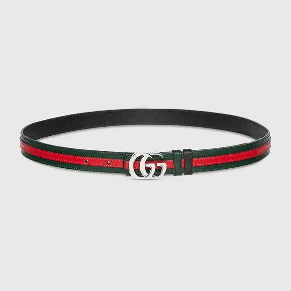 Gucci Reversible Double G Buckle Leather Belt