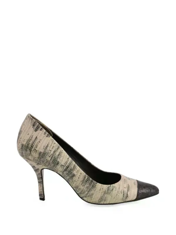 Tory Burch Snakeskin Print Stiletto Heel Pumps