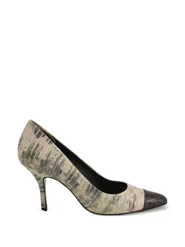 Tory Burch Snakeskin Print Stiletto Heel Pumps