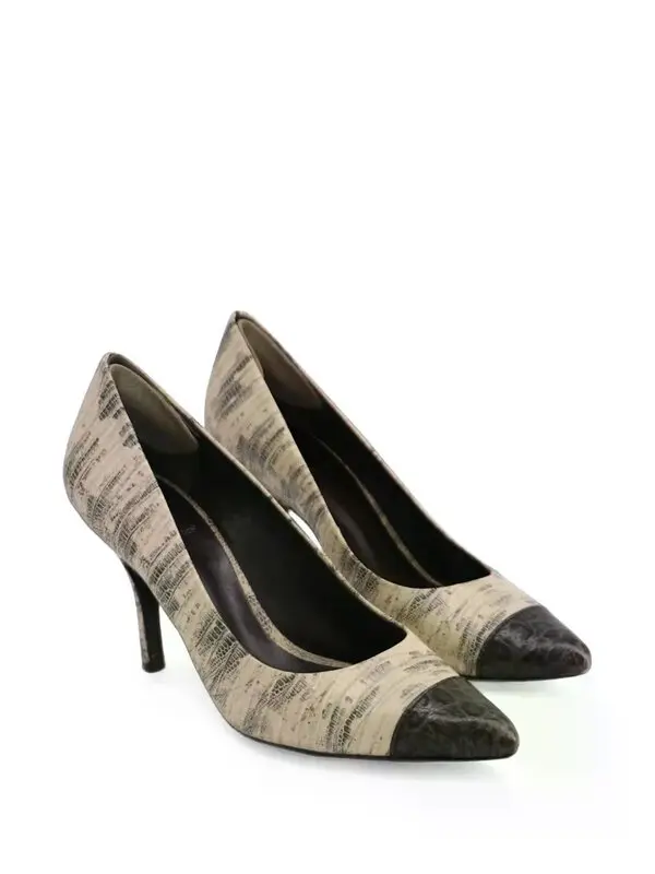 Tory Burch Snakeskin Print Stiletto Heel Pumps