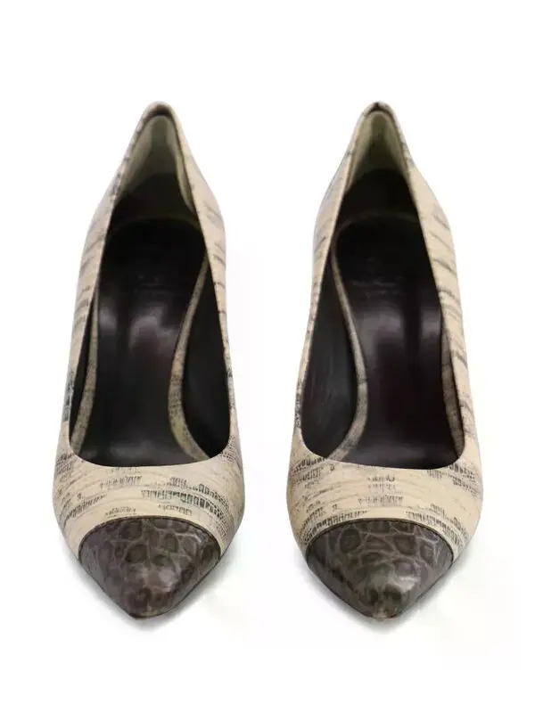 Tory Burch Snakeskin Print Stiletto Heel Pumps