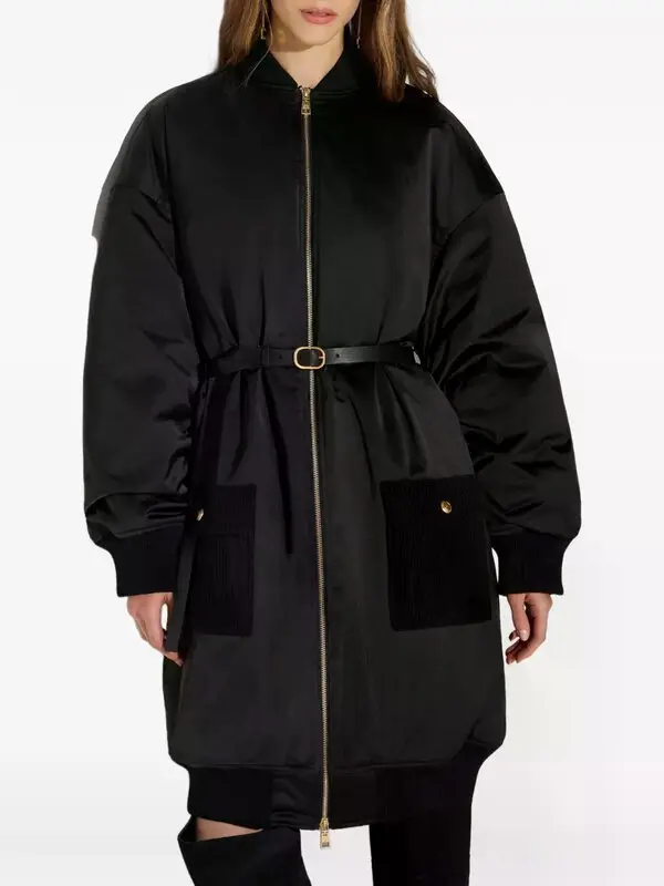 Elisabetta Franchi Voile Fabric Bomber Jacket
