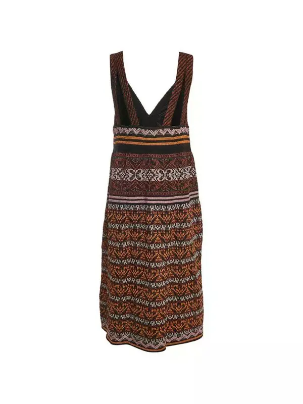 Missoni Geometric Lurex Knit Midi Dress