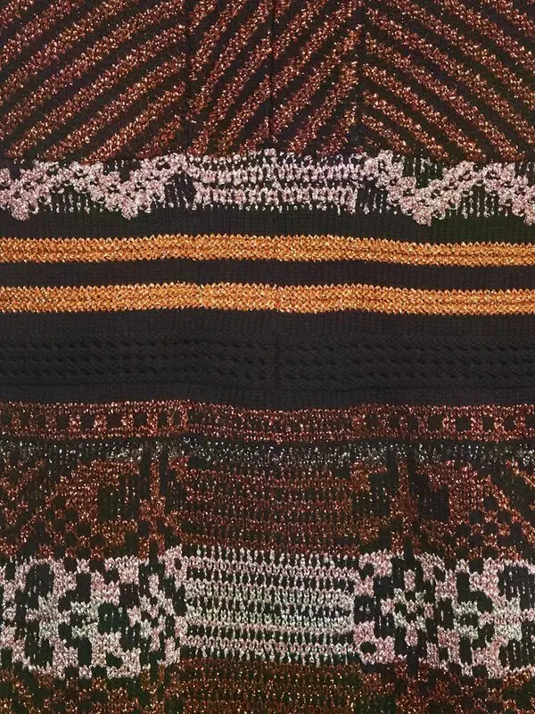 Missoni Geometric Lurex Knit Midi Dress