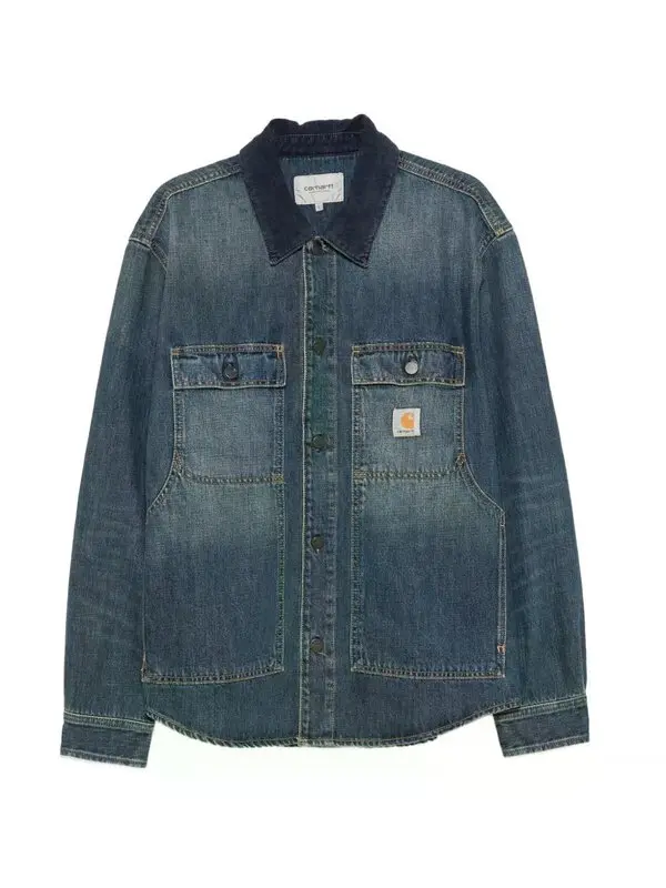 Carhartt Work In Progress Logo-patch Button-down Jacket
