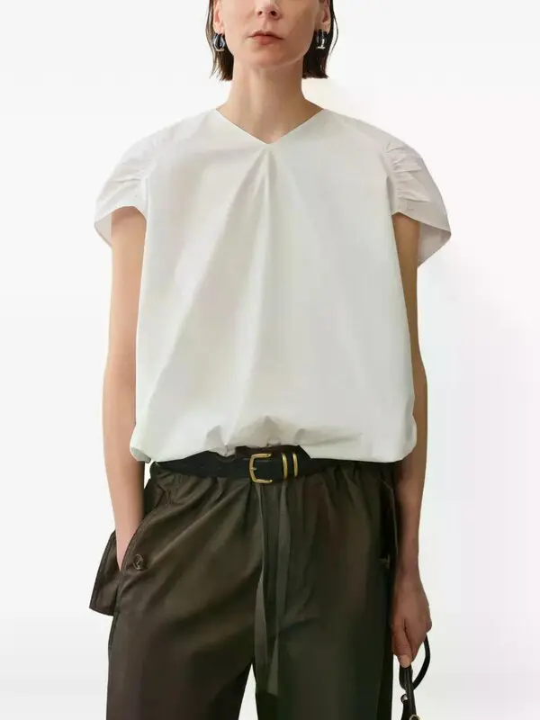 LESS Sleeveless Blouse - White
