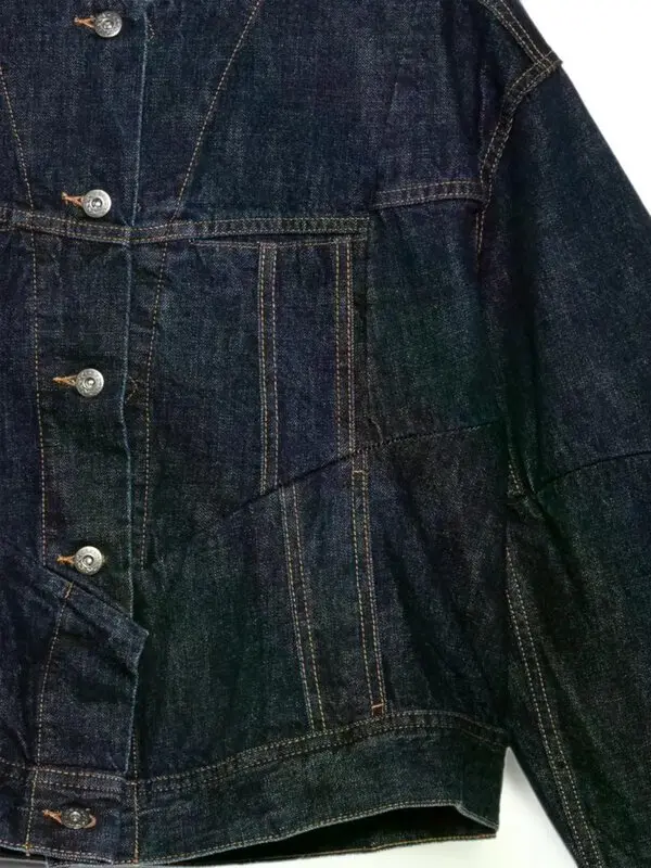 JNBY Oversized Collarless Denim Jacket