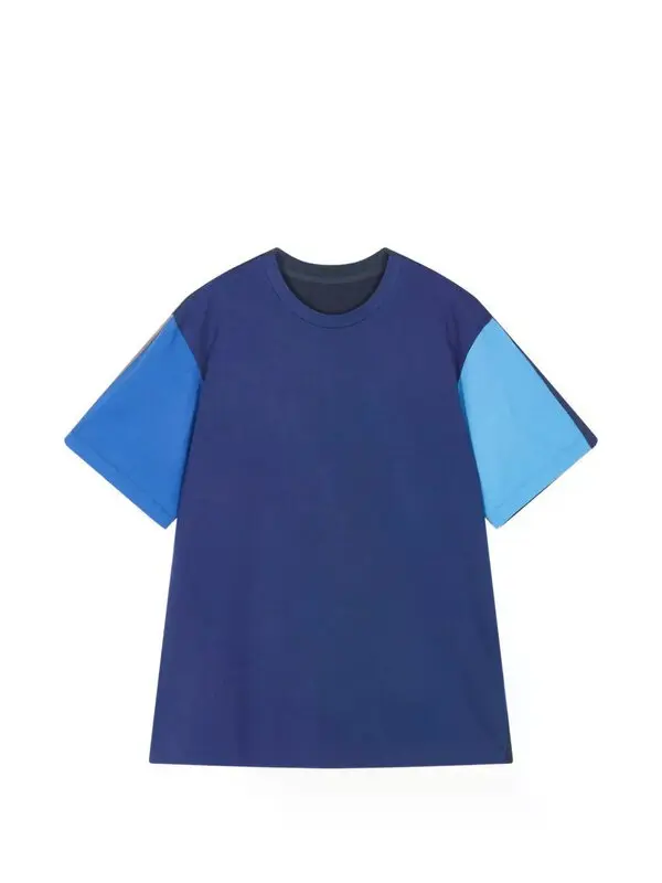 JNBY Color-block Short-sleeve T-shirt - Blue