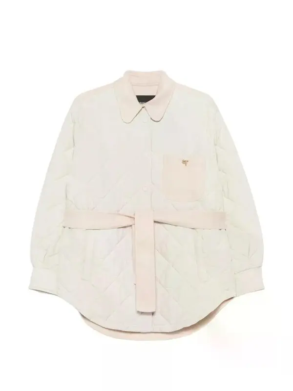 Fabiana Filippi Quilted Belted Coat - Neutrals