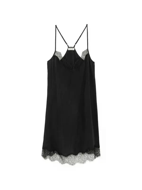 Zadig&Voltaire Silk Lace Trim Dress