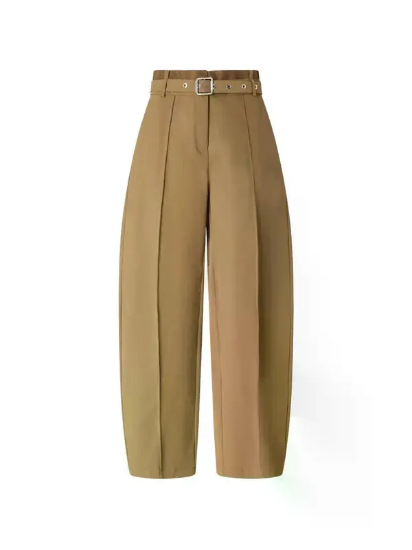 Pinko Belted Pintuck Tailored Trousers