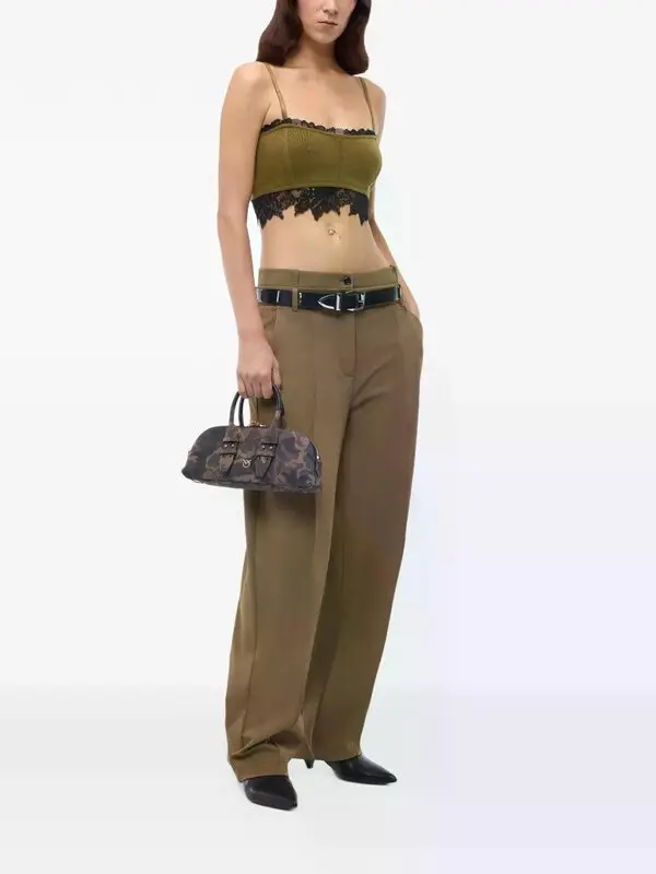 Pinko Belted Pintuck Tailored Trousers