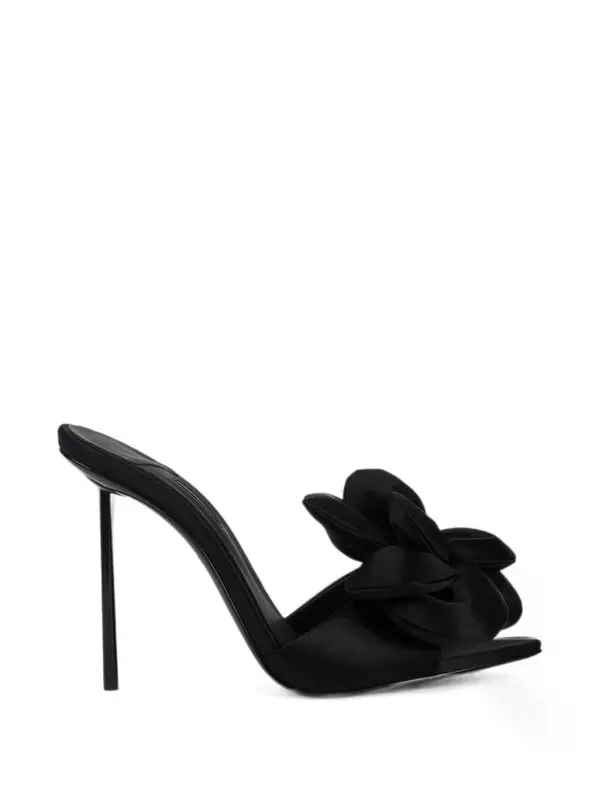 LE SILLA Rose Floral-appliqué Stiletto Sandals
