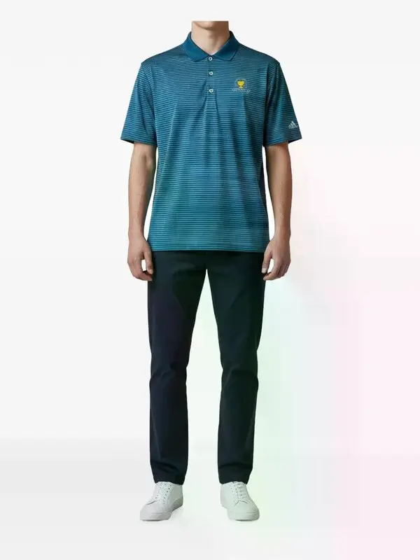 Adidas 2 Color Merch President Cup Stripe Polo Shirt