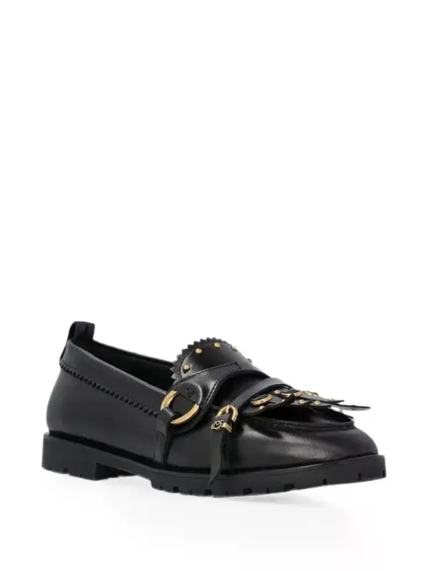 Pinko Studded Fringed Loafers