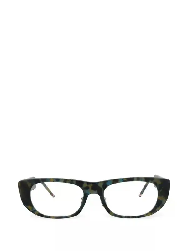 Thom Browne Tortoiseshell Effect Eyeglasses - Blue