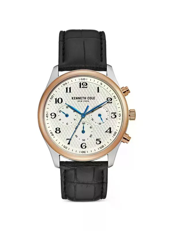 KENNETH COLE Diamond-textured Dial 42mm Watch