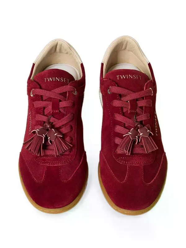 TWINSET Suede Trainers With Tassel Detail