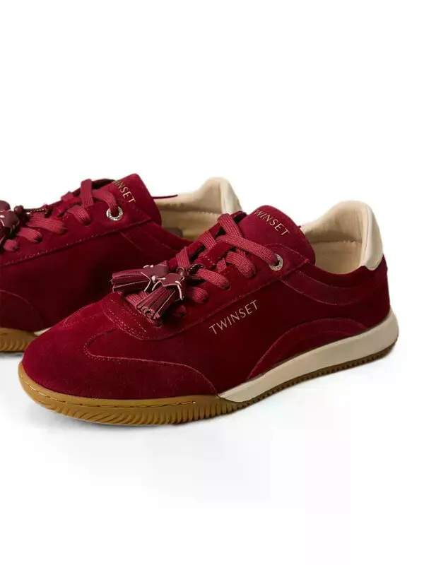 TWINSET Suede Trainers With Tassel Detail