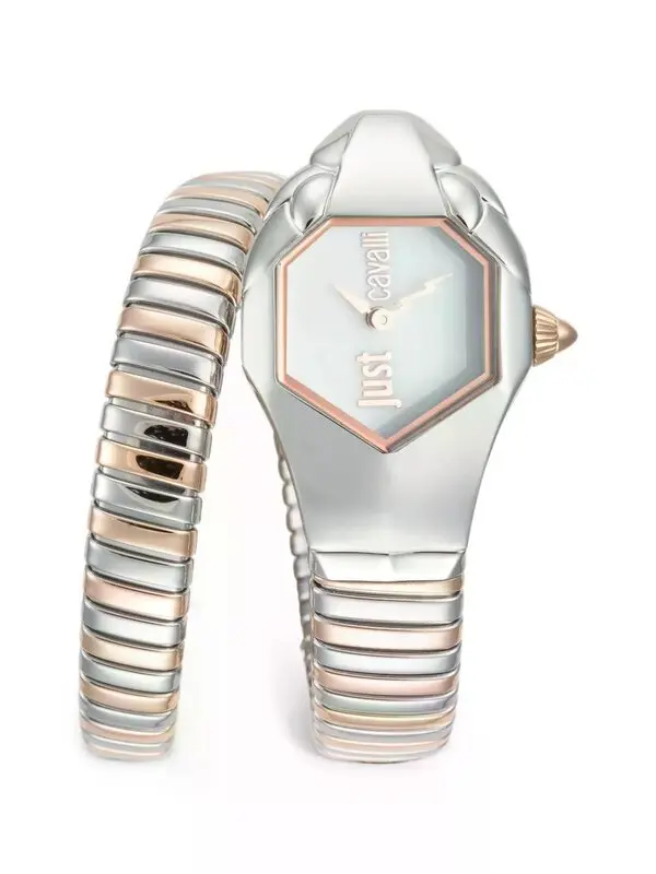 Just Cavalli Signature Snake 22mm Watch - White