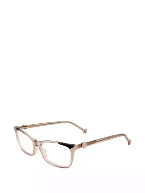 Carolina Herrera Tortoiseshell-effect Logo-plaque Glasses