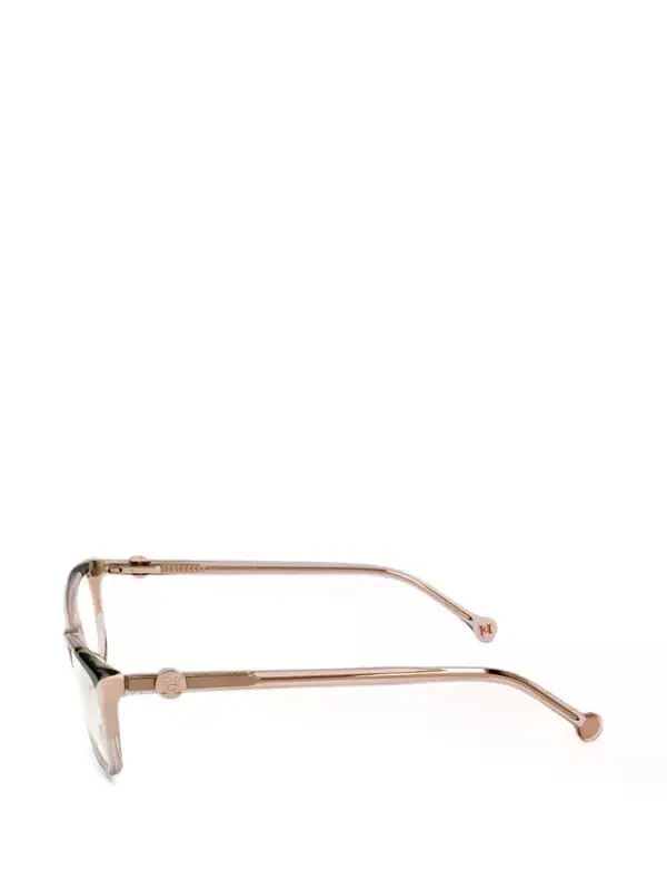 Carolina Herrera Tortoiseshell-effect Logo-plaque Glasses