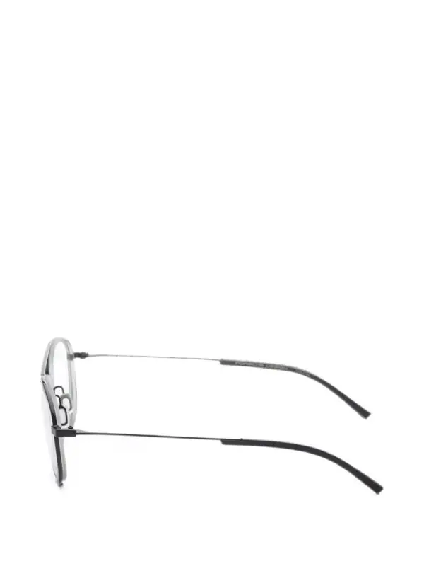 Porsche Design Round-frame Double-bridge Glasses
