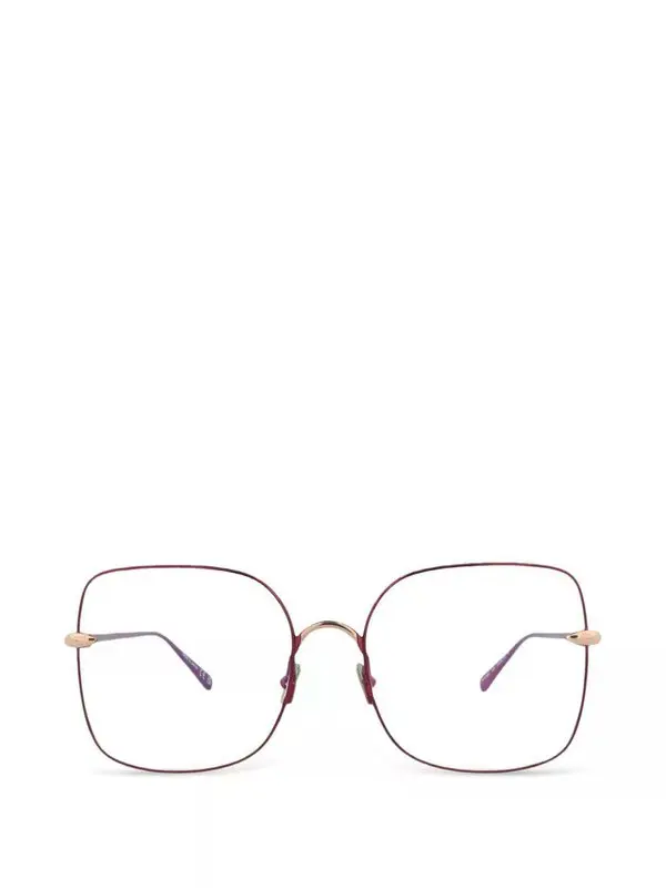 Pomellato Square Frame Glasses - Red