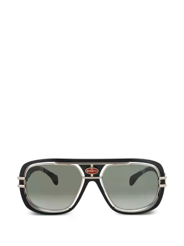 BUGATTI Pilot-frame Logo-plaque Sunglasses