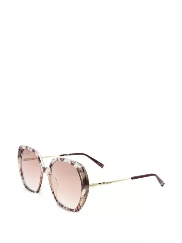 Missoni Geometric Frame Sunglasses - Purple