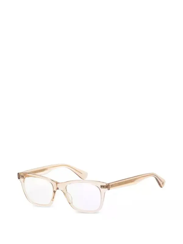 Garrett Leight Buchanan Square-frame Glasses - Neutrals