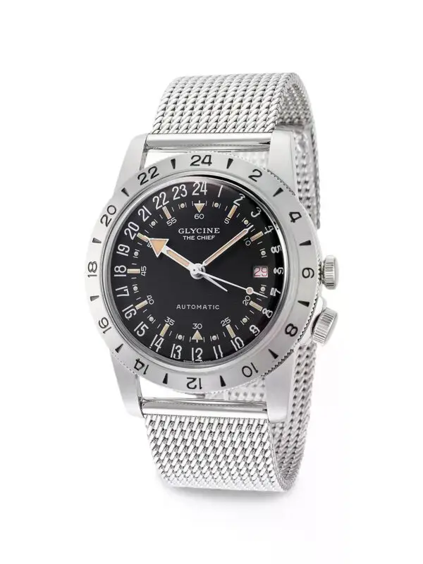 GLYCINE Airman The Chief 40mm Watch - Black